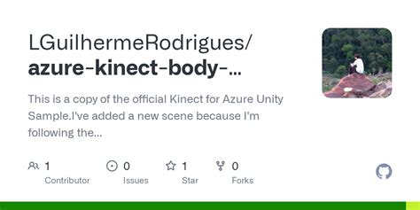 Github Lguilhermerodriguesazure Kinect Body Tracking Sample This Is