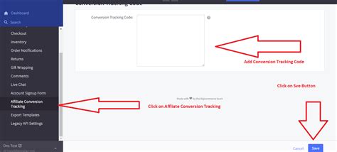 Conversion And Remaketing Code In BigCommerce Notes On Click