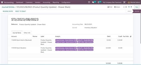 How To Manage Journal Entries And Items In Odoo 16 Accounting