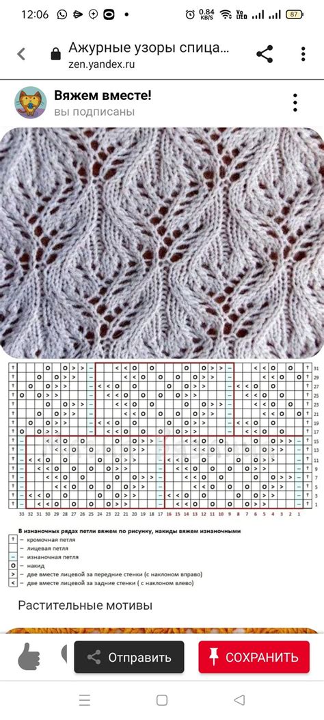 Пин от пользователя Надія на доске Ажур в 2024 г Схемы вязания Уроки вязания Узоры