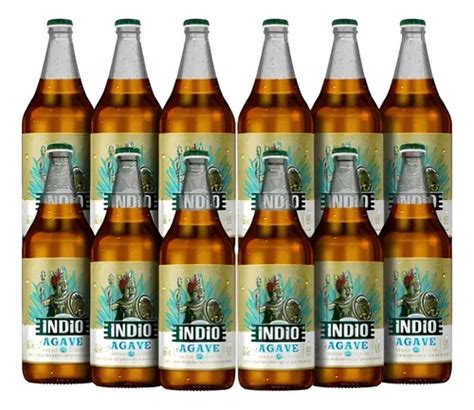 Cerveza Indio Agave 12 Botellas De 940ml Envío Gratis