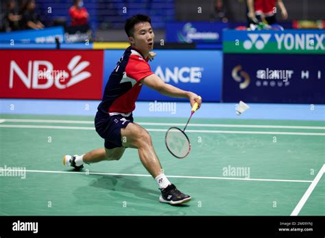 Lu Guang Zu Of China In Action During The Singles Match Between Lu Guang Zu And Ng Tze Yong