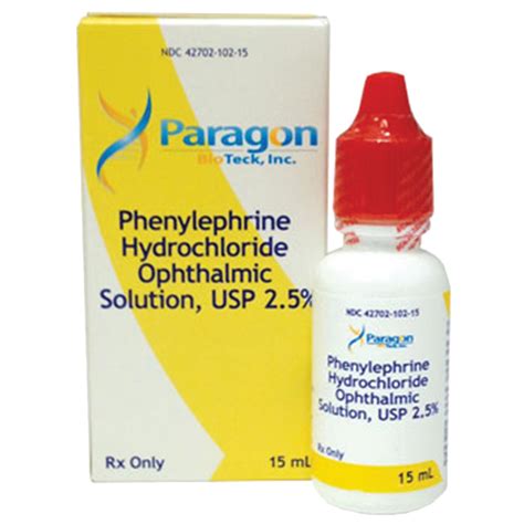 Phenylephrine Hcl Ophthalmic Solution 2 5 15ml