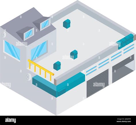 Isometric Factory Illustration Stock Vector Image Art Alamy