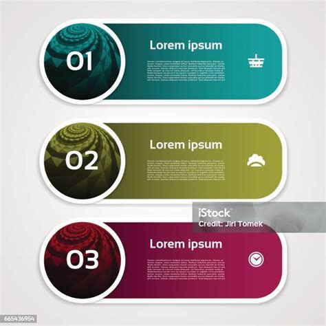 현대 Infographics 옵션 배너입니다 벡터 일러스트입니다 워크플로 레이아웃 다이어그램 번호 옵션 웹 디자인 인쇄에 사용할 수 있습니다 가격에 대한 스톡 벡터 아트 및