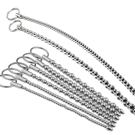 【authentic Authorization】metal Mens Penis Plug Beads Urethral Catheter Sounding Dilator