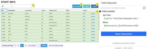 axure tutorial making backend table template repeater interaction t
