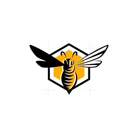 Honey Bee Logo Logo Bee Honey Logo Hive Logo
