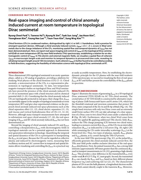 Pdf Real Space Imaging And Control Of Chiral Anomaly Induced Current At Room Temperature In