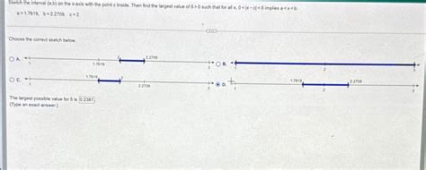 Solved Sketch The Interval A B ﻿on The X Axis With The