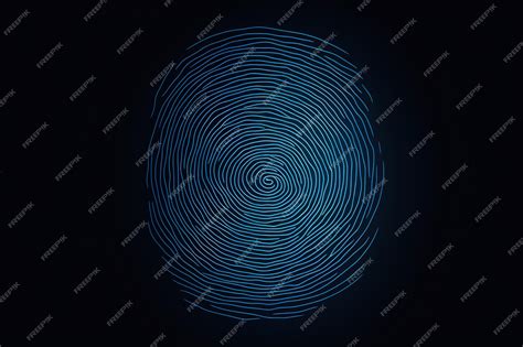 Premium Photo Fingerprint Identification Technology Background Security System Concept Cyber