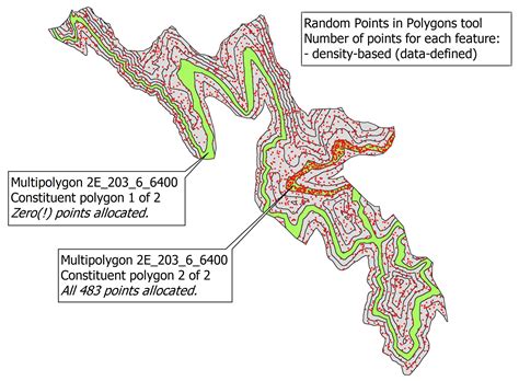 qgis random points in polygons tool creates odd output geographic