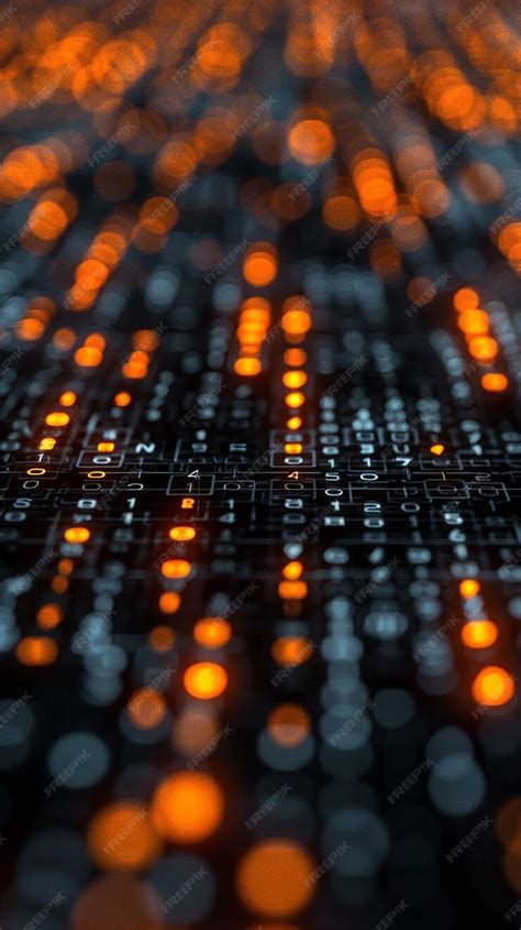 Binary Operations Chart In Orange And Black Premium Ai Generated Image