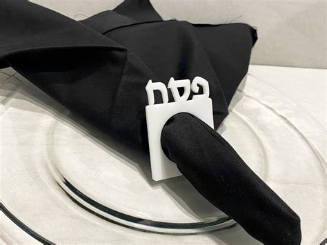 Acrylic Passover Napkin Ring Pesach Napkin Holder Napkin Ring For