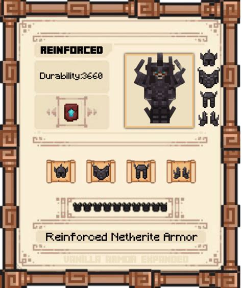 Vanilla Armor Expanded Minecraft Addon