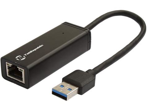 Tek Republic TUN 320 Aluminum USB 3 0 Gigabit Ethernet Adapter Newegg Com