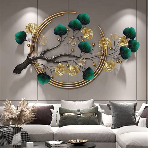 Ainydie Large Metal Wall Nature Art Home Decor Modern Luxury Wall Art