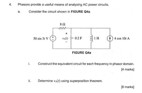 Solved Phasors Provide A Useful Means Of Analyzing Ac Power