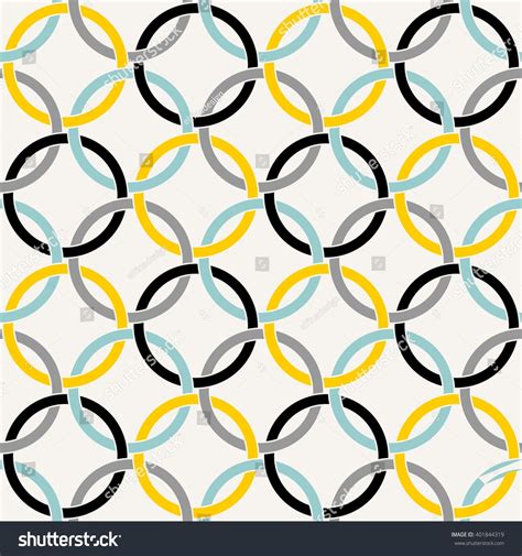 Interlocking Circles Pattern Stock Vector Illustration 401844319 Shutterstock