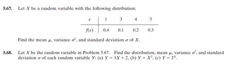 Solved Let X Be The Radom Variable In Problem 567 Find The