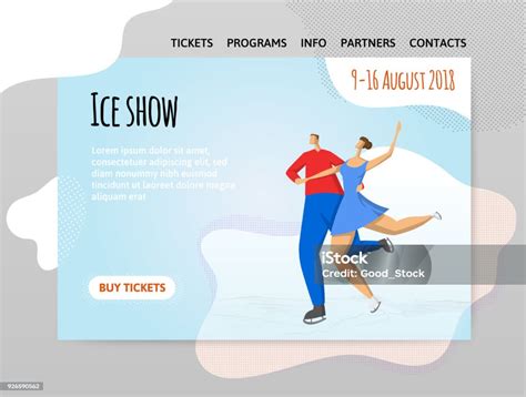 쌍 피겨 스케이팅 아이스 댄싱입니다 남자와 여자 추상 평면 스타일 스포츠 사이트 배너 또는 포스터의 디자인 서식 파일 벡터 Illutration 겨울에 대한 스톡 벡터 아트