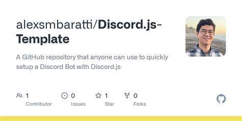 GitHub Alexsmbaratti Discord Js Template A GitHub Repository That