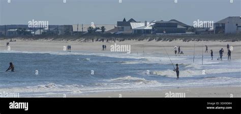 Fernandina Beach On Cumberland Sound In Fort Clinch State Park Nassau County Florida Usa Stock