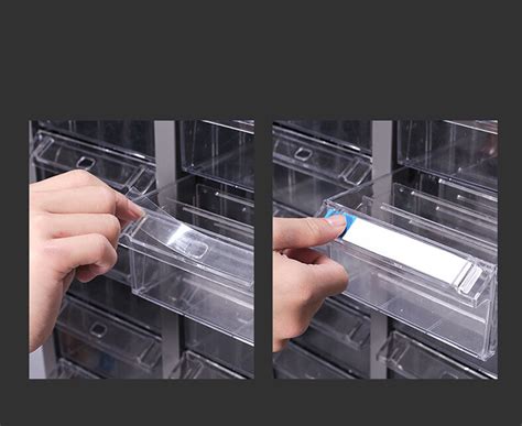 Clear 100 Drawers Parts Cabinet Storage Unit Shop Inc
