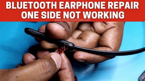 Bluetooth Earphone Repair One Side Not Working Youtube