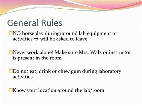Lab Safety Biology I Introduction Of Laboratory Safety