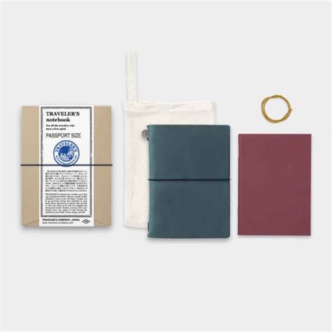 Travelers Notebook Passport Size Blue Lamune Shop