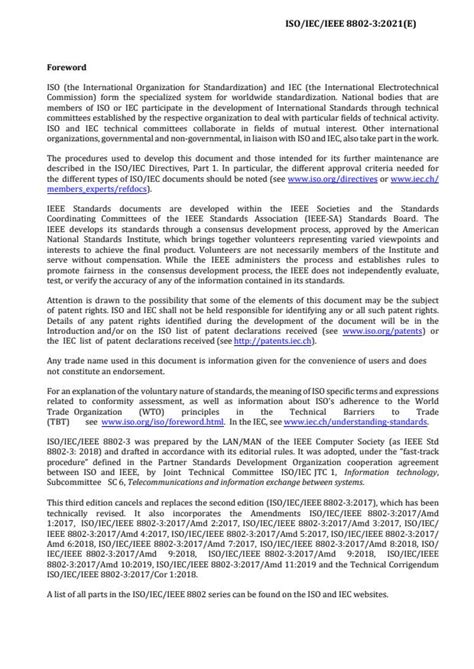 ISO IEC IEEE 8802 3 2021 Telecommunications And Exchange Between Information Technology Systems