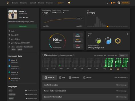 Leetcode Hackerrank Codingjourney Problemsolving Govind Prajapat 22 Comments