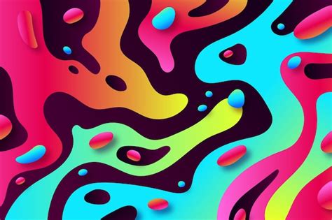 Free Vector Abstract Colorful Fluid Background Free Vector Abstract Colorful Fluid Background