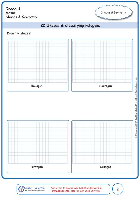 Classifying Polygons Worksheets