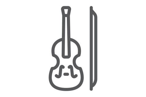Violin Line Icon Graphic By Fox Design · Creative Fabrica