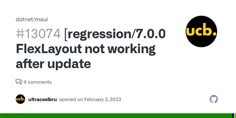 Regression700 Flexlayout Not Working After Update · Issue 13074
