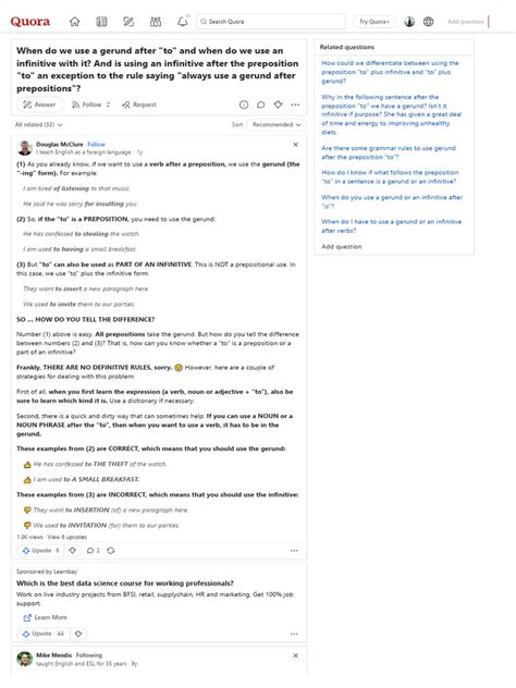 Follow Sort I Teach English As A Foreign Language 1y Pdf Verb Preposition And Postposition