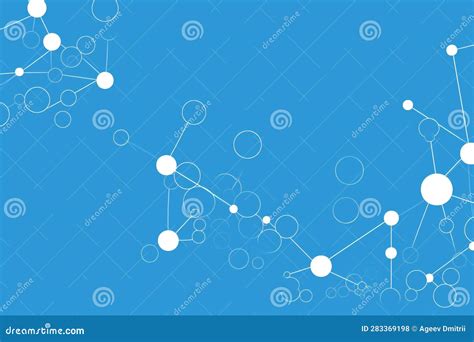 Abstract Networking Background Blue Connect Technology Stock Illustration Illustration Of