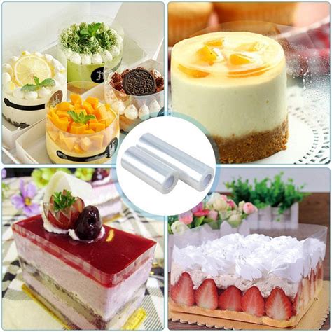 Badu Bg 8 10 12 15 20cm яки за торта Прозрачна ацетатна ролка Прозрачна ацетатна лента Лист за