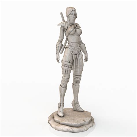 3d Assassin Statue Model