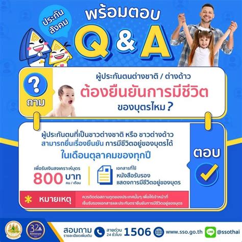 เช็คให้ดี ผู้ประกันตนต่างชาติ ต่างด้าว ต้องยืนยันการมีชีวิตของบุตรไหม