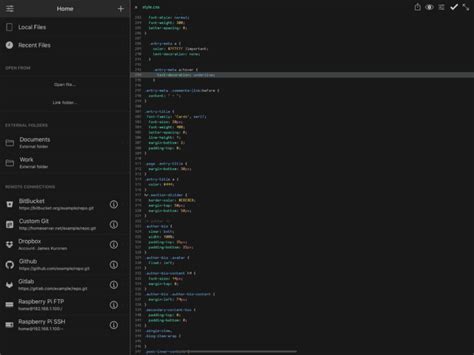 Buffereditor Code And Text Editor For Iphone Ipad And Ipad Pro