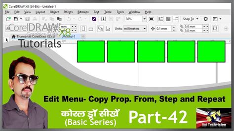 How To Use Copy Property From Step And Repeat Option In Coreldraw X8