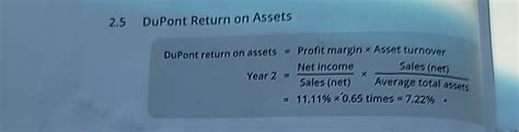 Solved 25 dupont Return On Assets dupont Return On Solved 25 dupont Return On Assets dupont Return On