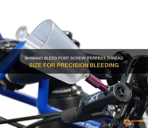 Shimano Bleed Port Screw Perfect Thread Size For Precision Bleeding