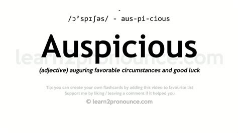 Auspicious Definition