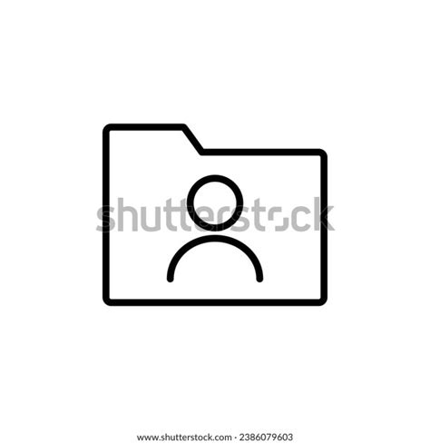 Folder Icon Vector Personal Folder Icon Stock Vector Royalty Free