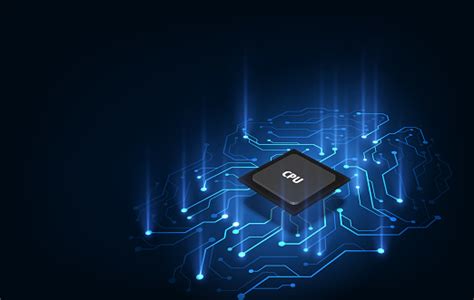 Quantum Computer Large Data Processing Database Conceptcpu Isometric Banner Central Computer