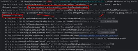 【枚举类字段与数据库字段映射错误】orgmybatisspringmybatissystemexceptionjava 后端使用枚举接